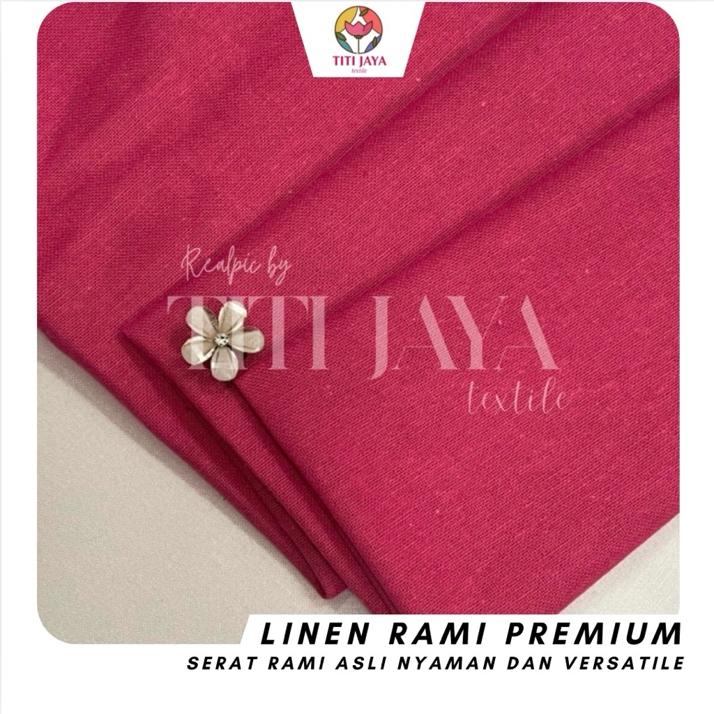 Jual ( SERAT RAMI ASLI ! ) Kain LINEN RAMI PREMIUM / Kain Untuk ...