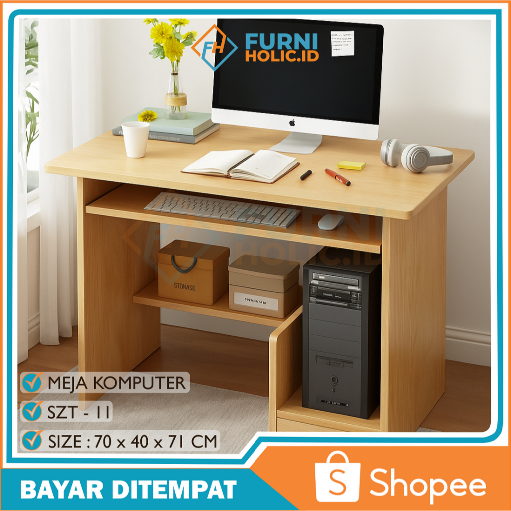 Jual FURNIHOLIC Meja Belajar Minimalis / Meja Komputer / Meja Belajar ...
