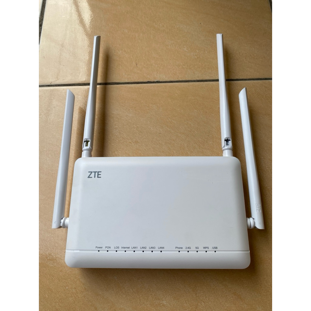 Jual ROUTER ONT ZTE ZXHN F6600P GPON PORT BIRU DUAL BAND | Shopee Indonesia