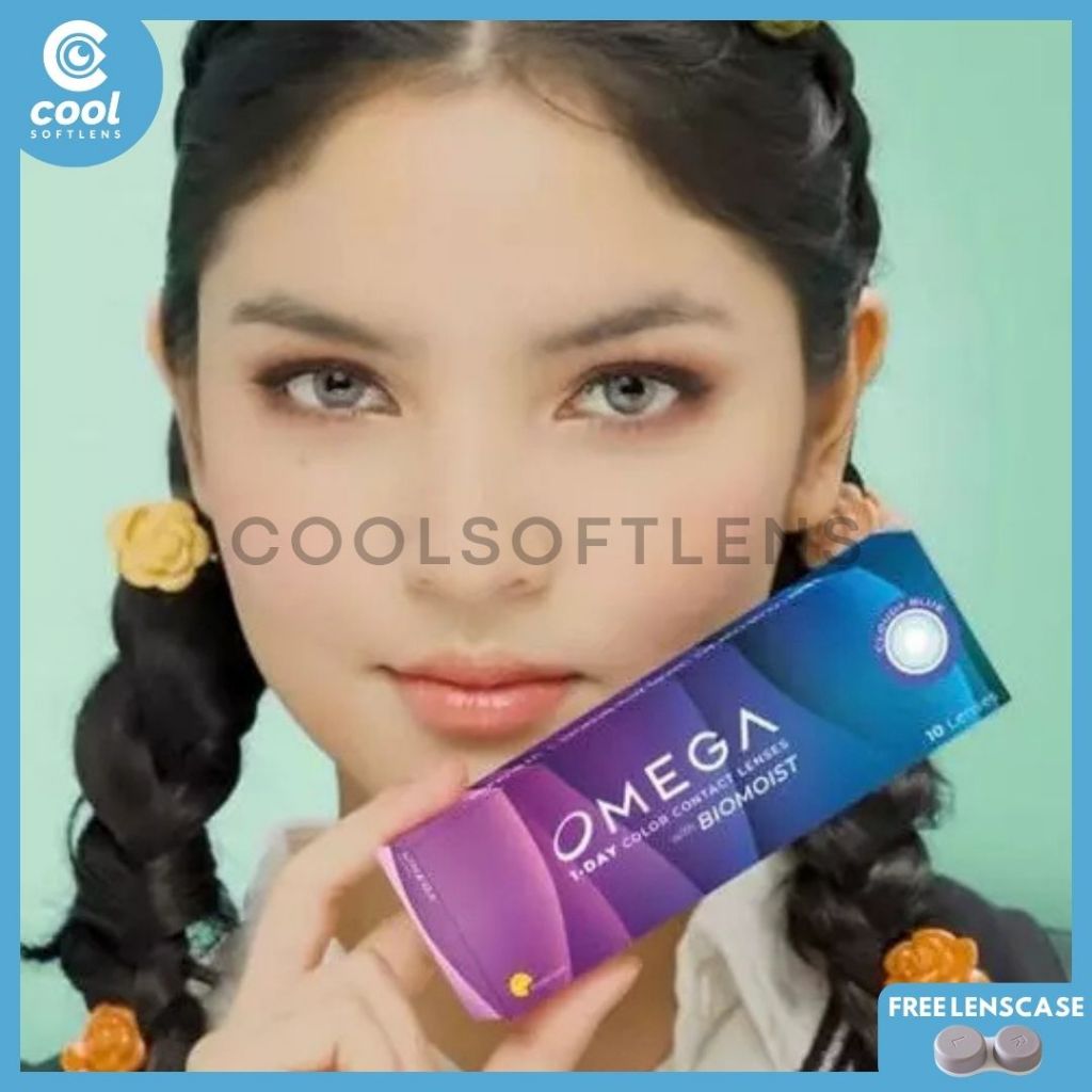 Jual Softlens Premium OMEGA 1 DAY COLOR Normal & Minus (-0,50 S/D -6,00 ...