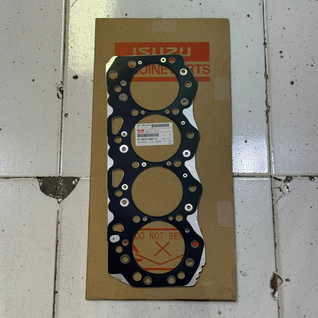 Jual SPARE PART GASKET HEAD CYLINDER PACKING ONLY BESI ISUZU DMAX 4JJ1 OEM PN: 8-98291685-0 ...