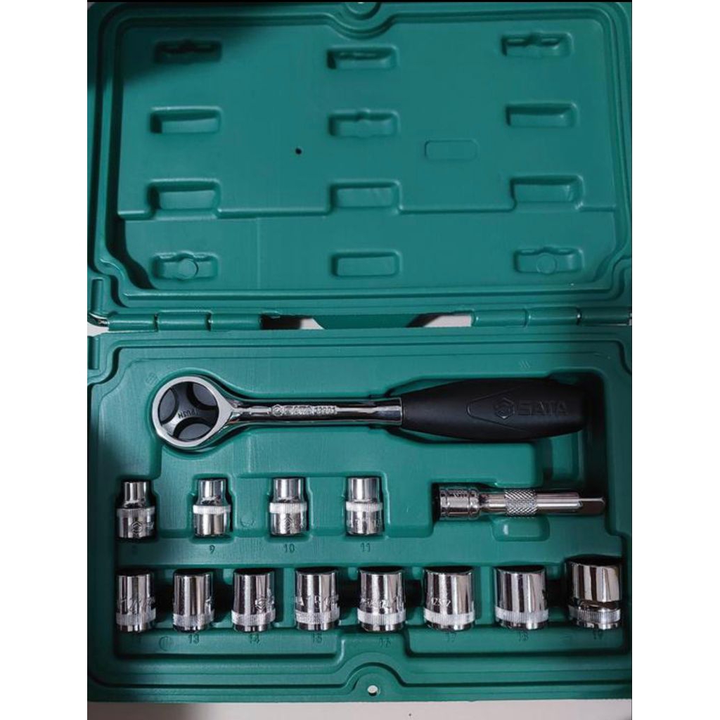 Jual SATA KUNCI SOCKET SET 14 PCS 3/8 INCH 09523 METRIC | Shopee Indonesia