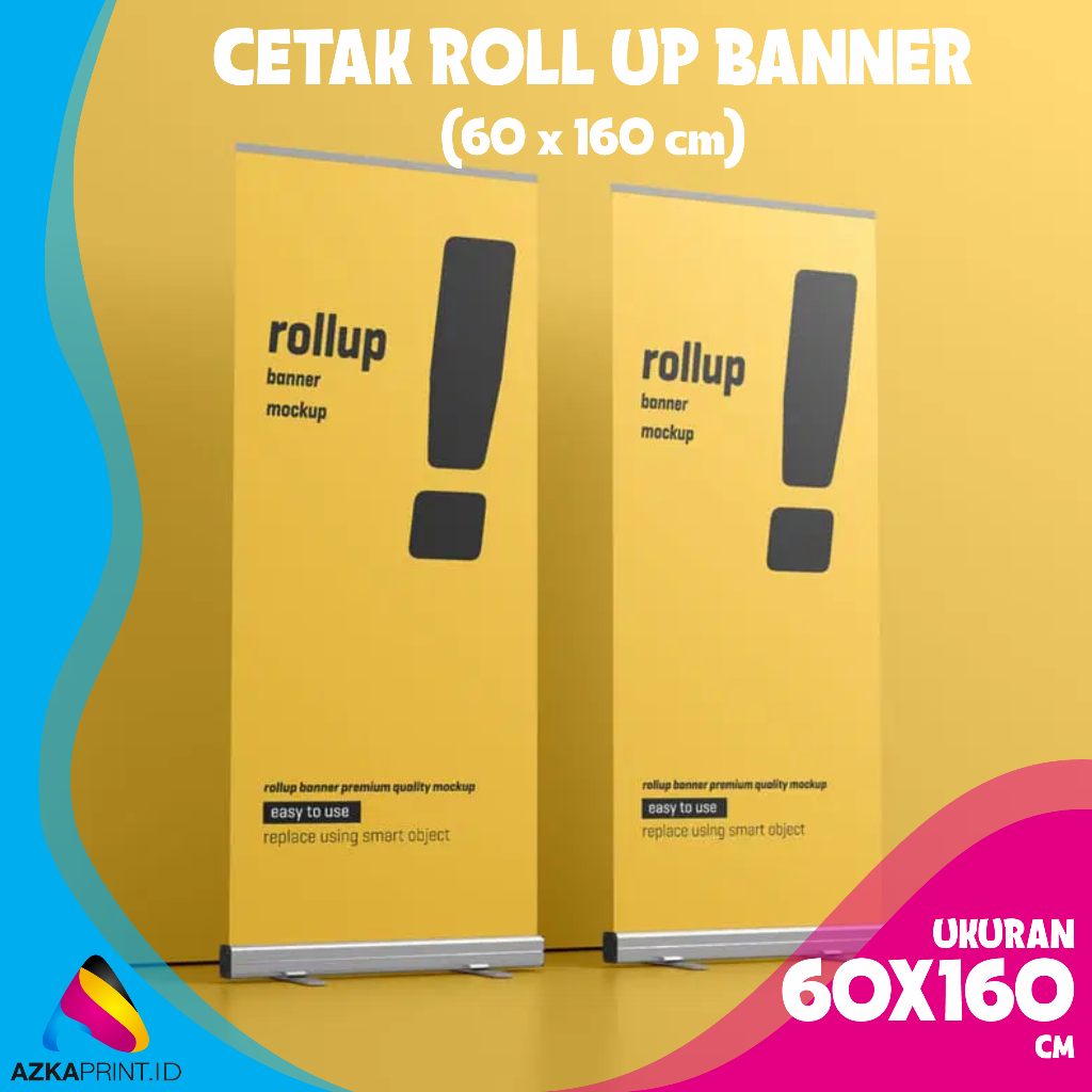 Jual CETAK ROLL UP BANNER 60x160 CM - ROLL BANNER - STANDING BANNER ...