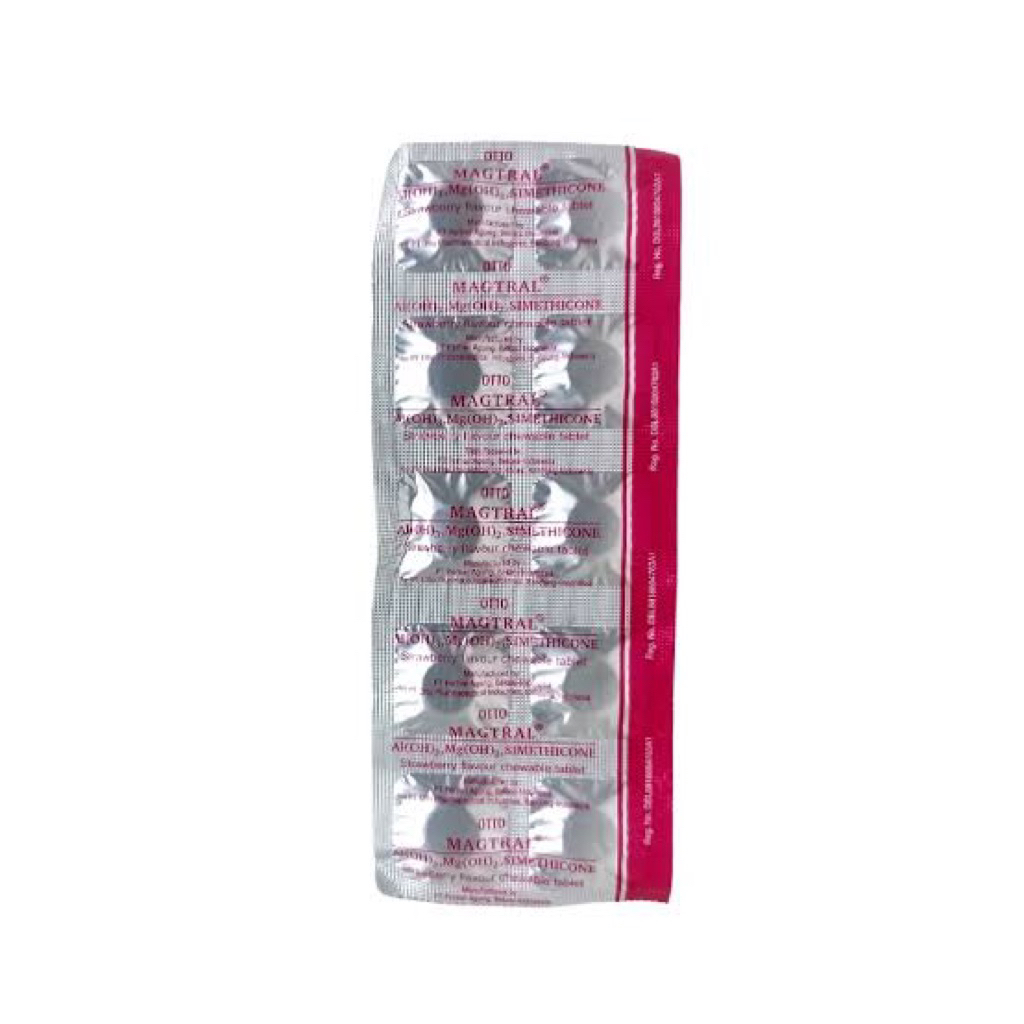 Jual magtral strip isi 10 tablet rasa stawberry dan mint | Shopee Indonesia