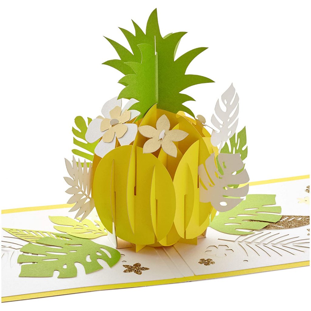 Jual GREETING CARD- KARTU UCAPAN- HALLMARK- PINEAPPLE- 3D POP- UP ...