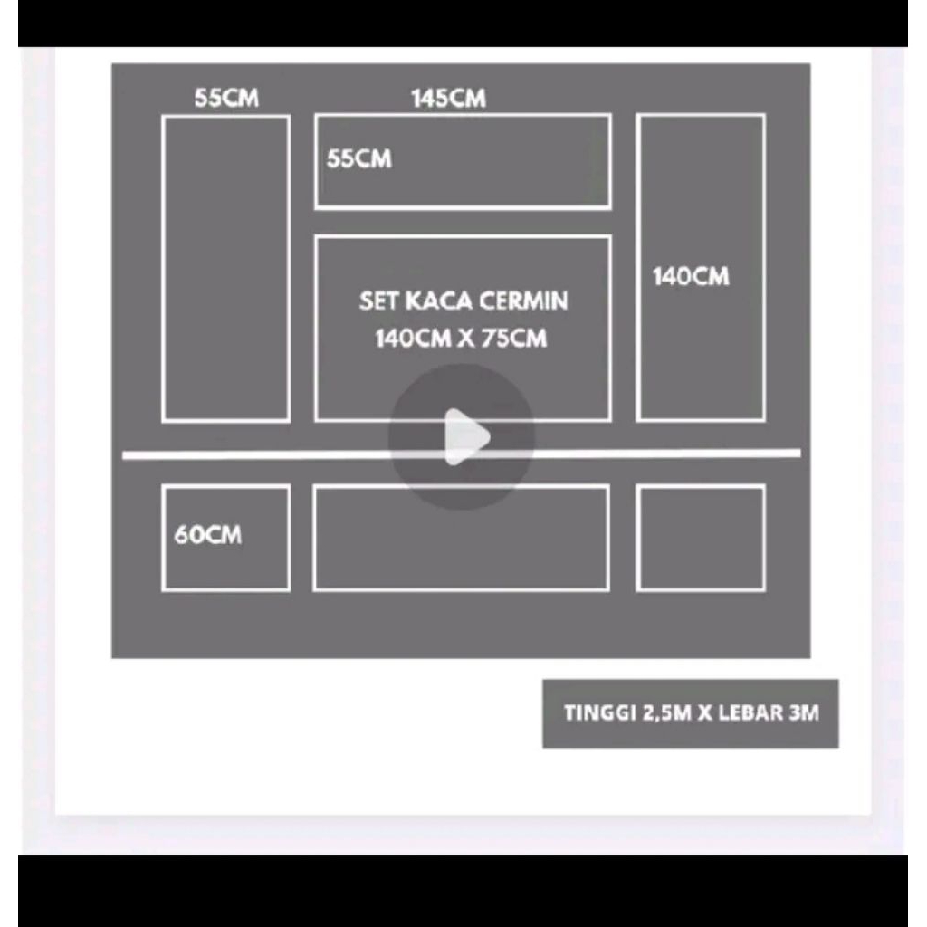 Jual Paket Lengkap kaca + moulding bahan pvc T 2,5 x L3m | Shopee Indonesia