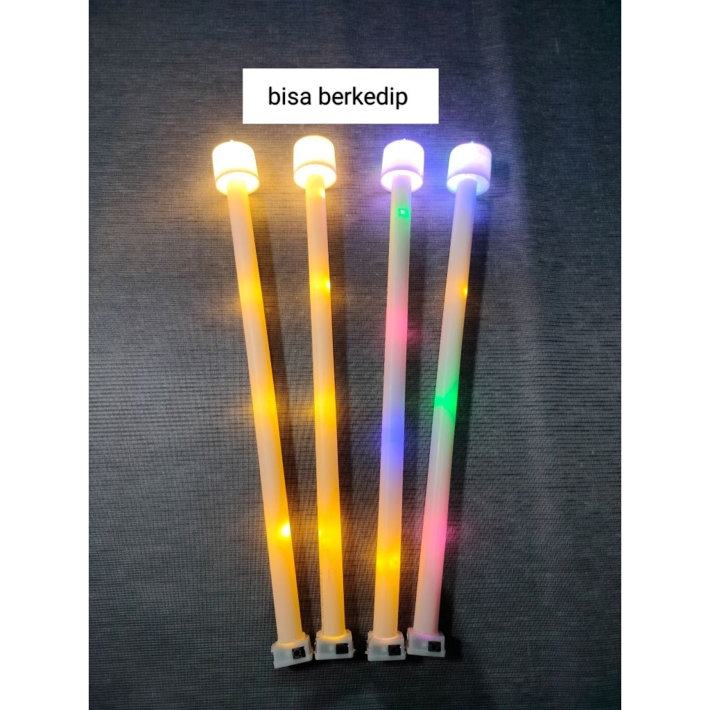 Jual obor elektrik terbaru LED kedip berwarna untuk pawai dan karnaval ...