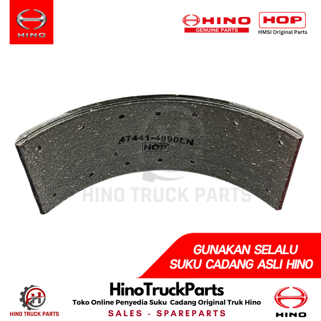 Jual Kampas Rem Depan Hino Dutro 130 HD HT 47441-4890LN Asli HOP ...