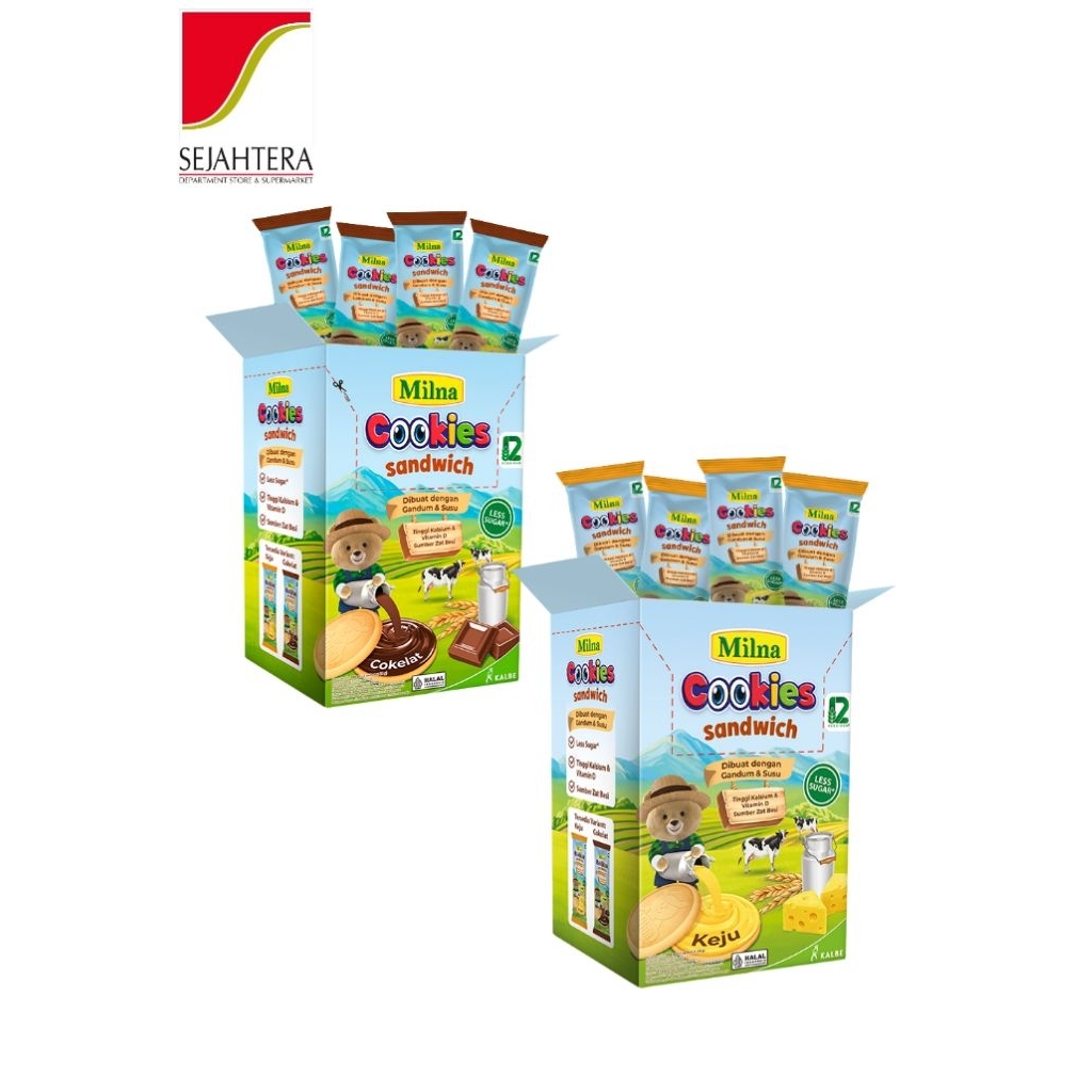 Jual Milna Cookies Sandwich All Varian 24g Pcs | Shopee Indonesia