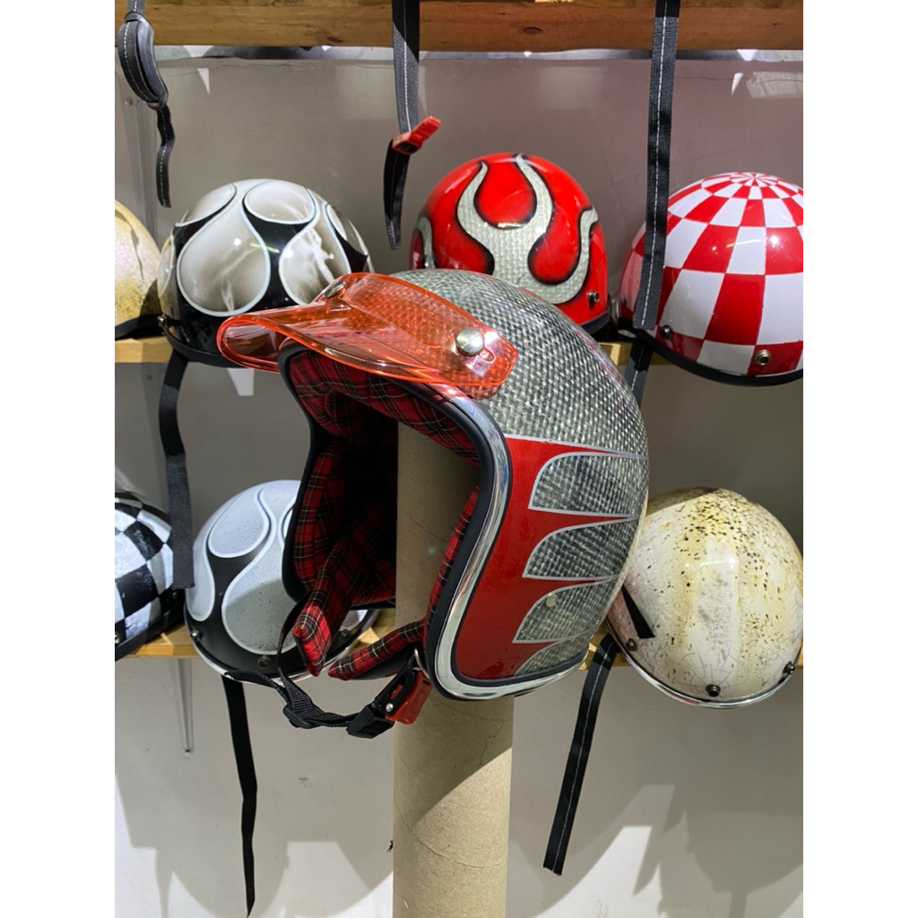 Jual Helm Slimhead Raw Custom Busa Tartan | Shopee Indonesia