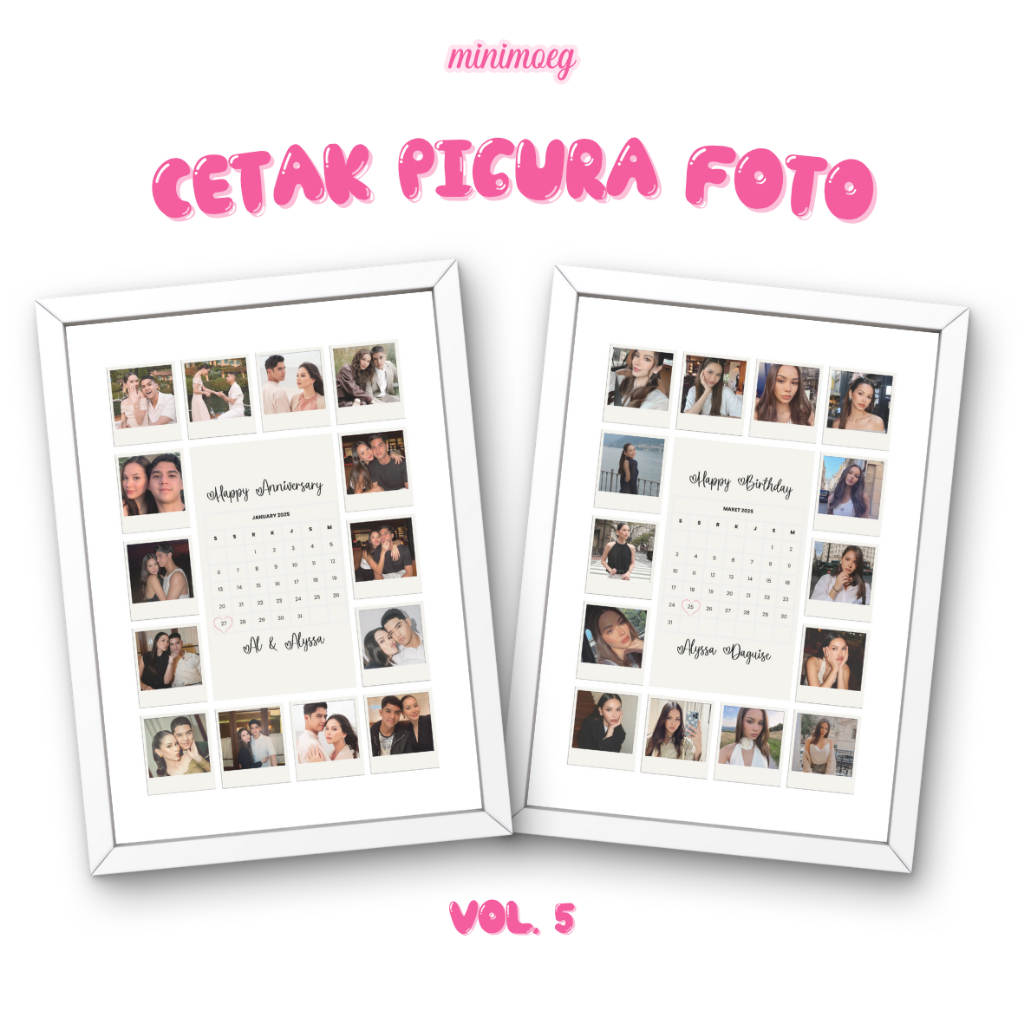 Jual Cetak Custom Pigura CAPTURE Vol. 5 Bingkai Foto 4R Custom Foto ...