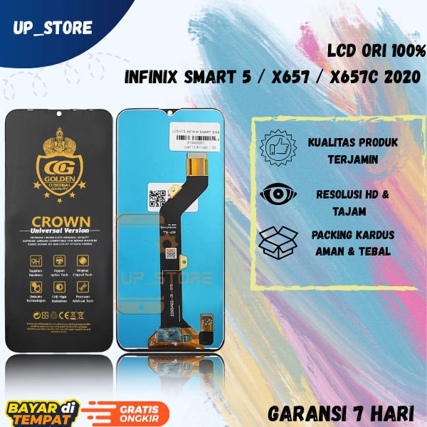 Jual LCD INFINIX SMART 5 TOUCHSCREEN X657 X657C 2020 ORIGINAL COMPLETE FULLSET LAYAR SENTUH ...