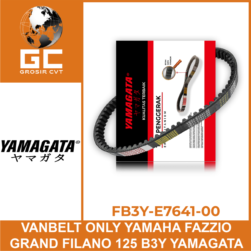 Jual Yamagata Vanbelt V belt Fanbelt Fazzio Grand Filano 125 B3Y EPDM ...