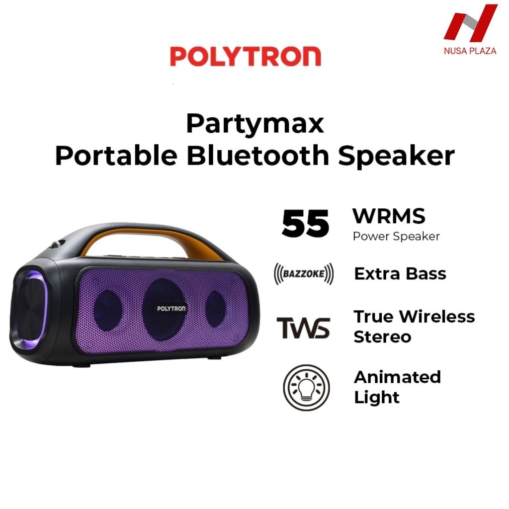 Jual POLYTRON PARTYMAX SPEAKER Bluetooth Portable PPS 4PH12 / SPEAKER ...