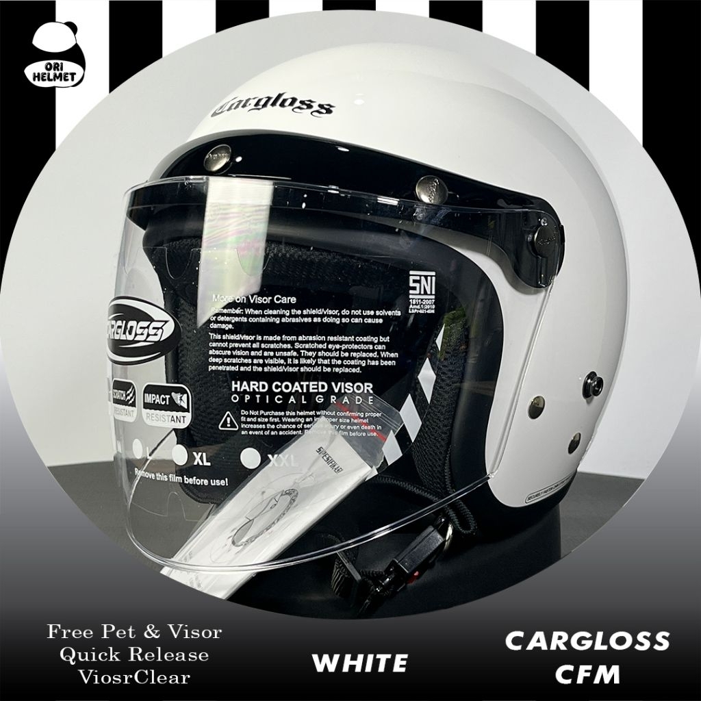 Jual Helm Cargloss Original CFM lengkap dengan Visor | Shopee Indonesia