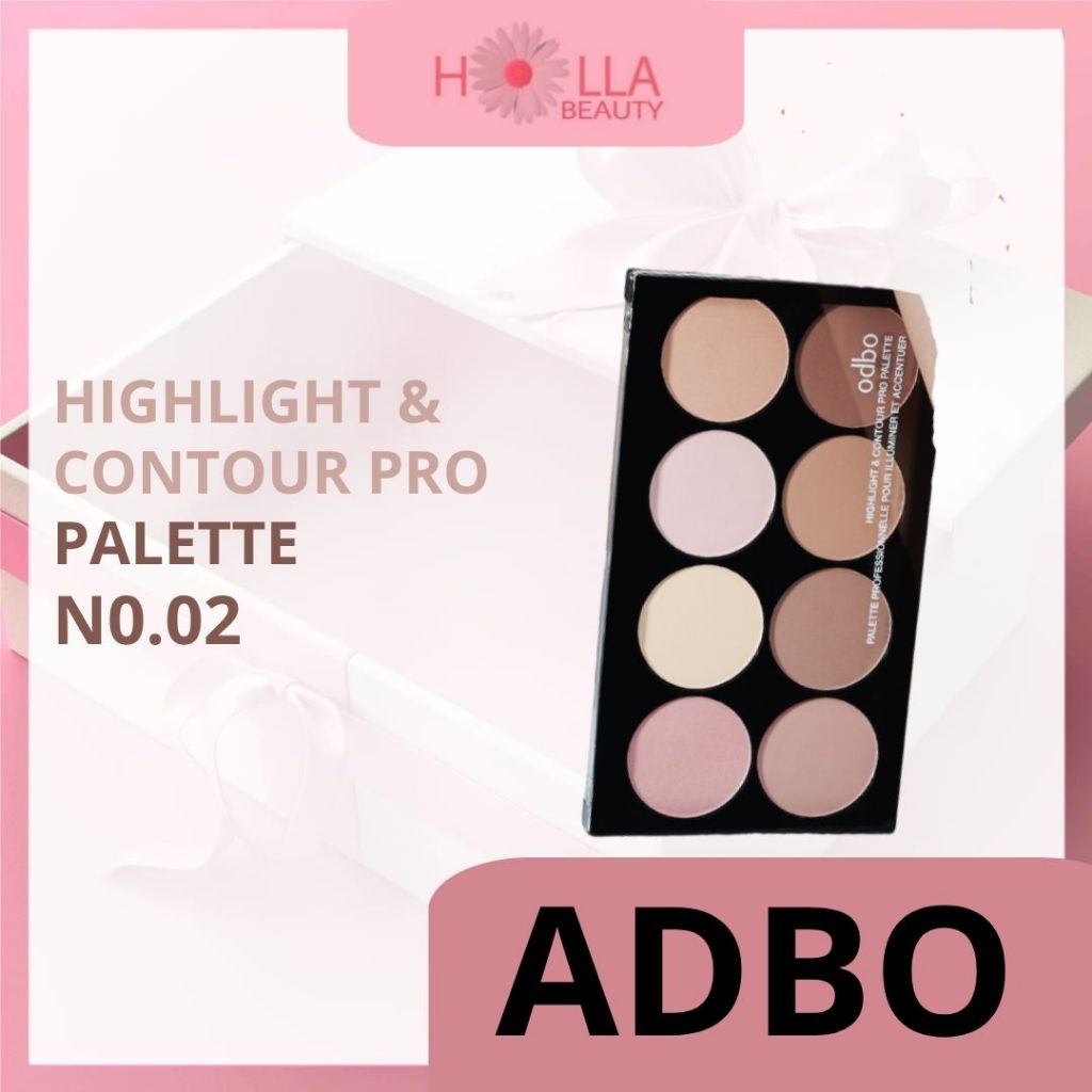 Jual Odbo Highlight & Contour Pro Palette OD138/shading pipi/shading ...