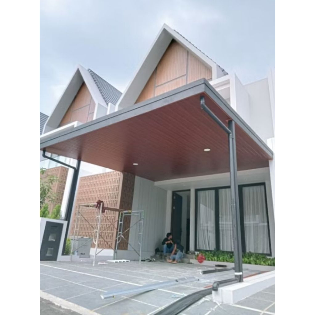 Jual pemasangan kanopy baja ringan berikut atap alderon Rs dan plvon ...