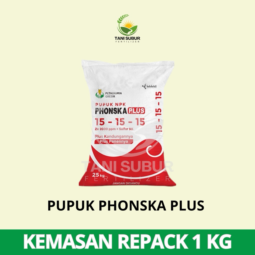 Jual Pupuk npk phonska plus 15 15 15 kemasan 1 kg repack | pupuk tanaman | Shopee Indonesia