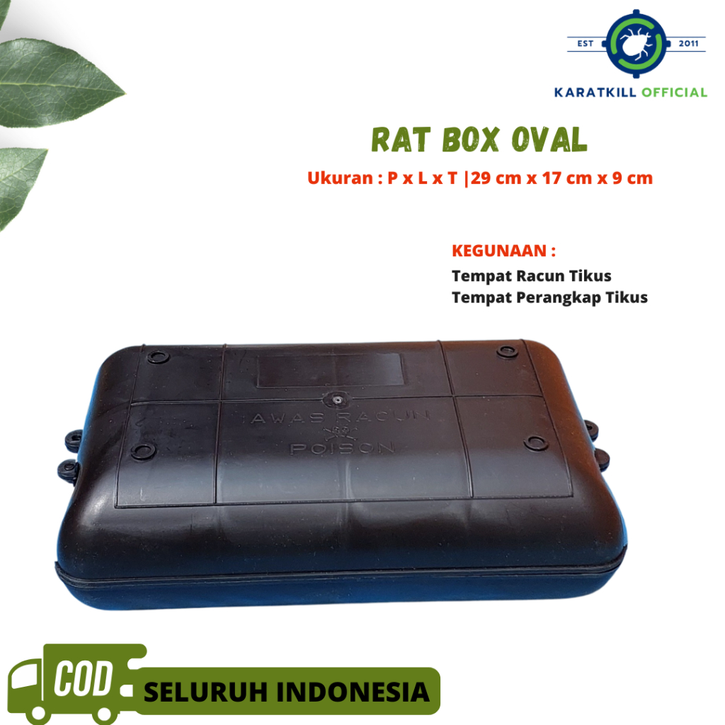 Jual rat box oval tempat racun tikus rabox station tempat umpan ...