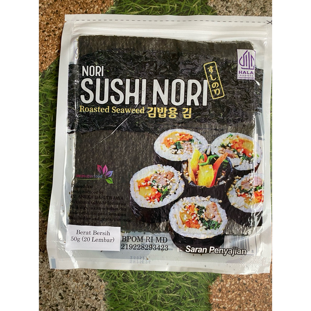 Jual ( BEST ) Nori Sushi isi 20 Lembar Halal rumput laut berbagai merk ...