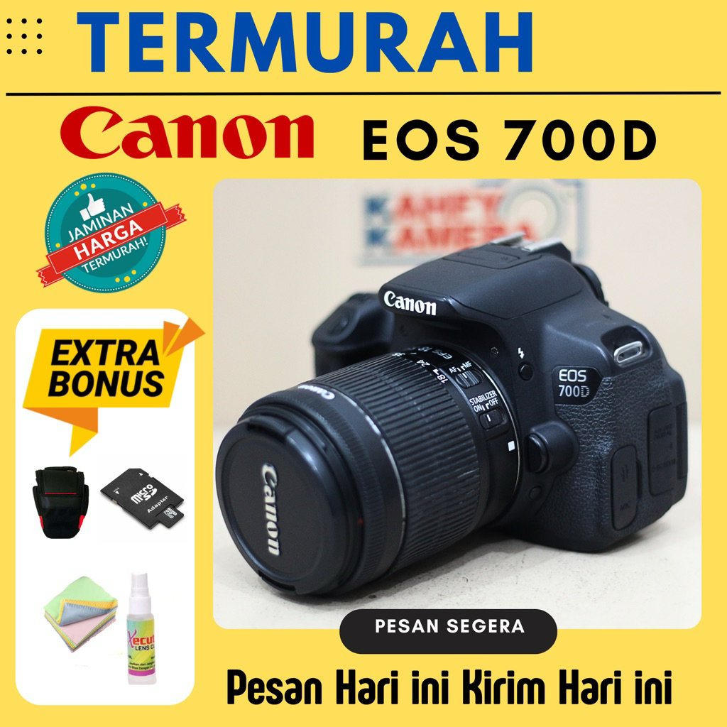 Jual DSLR Canon Eos 700D (Touchscreen ) | Shopee Indonesia