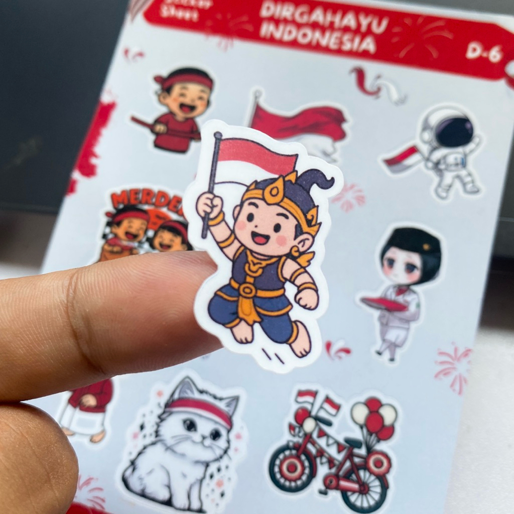 Jual Stiker Sheet Dirgahayu Indonesia | Tema Kemerdekaan RI Lucu dan ...