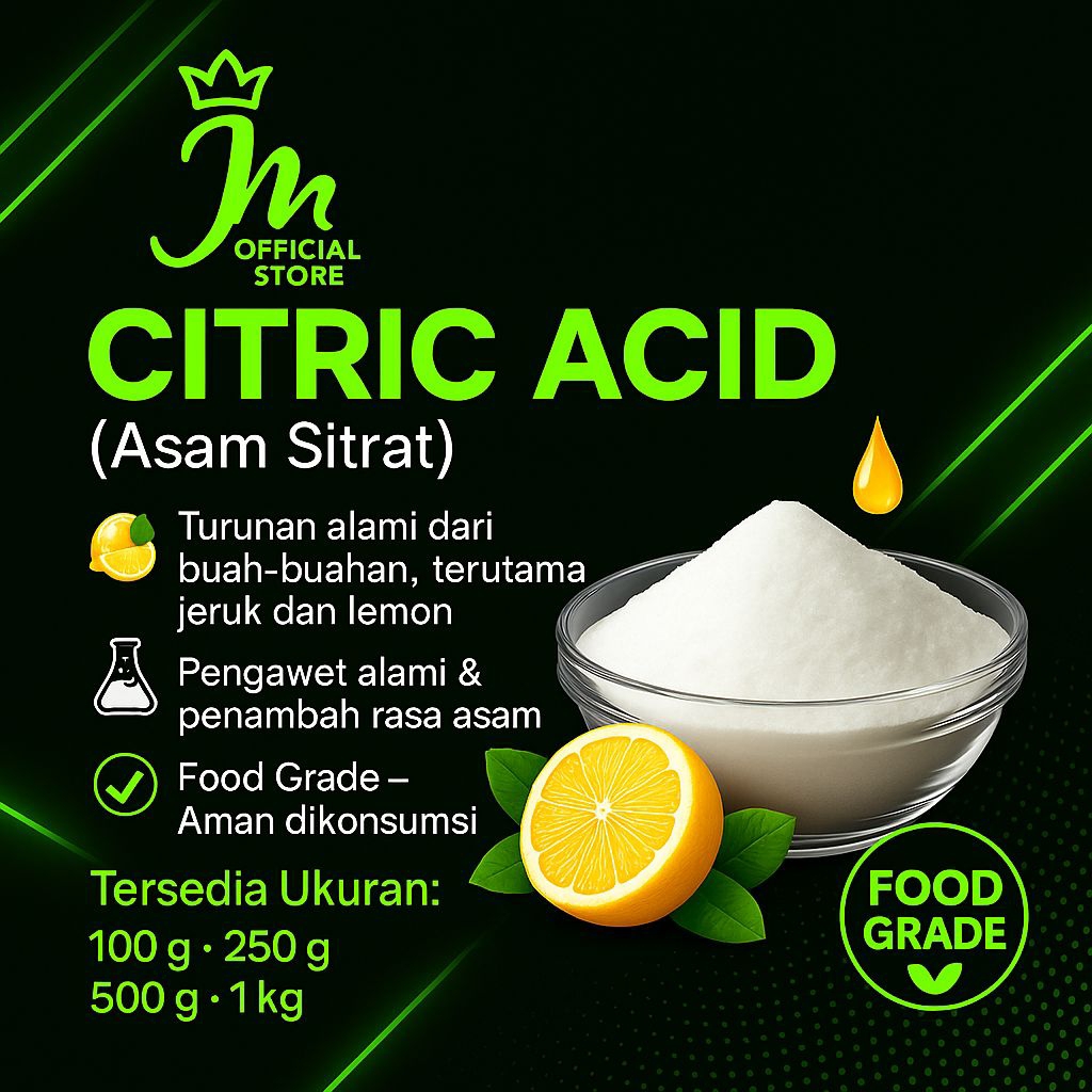 Jual Citric Acid 1kg / Citrun Acid / Asam Sitrat / Pengatur PH | Shopee ...