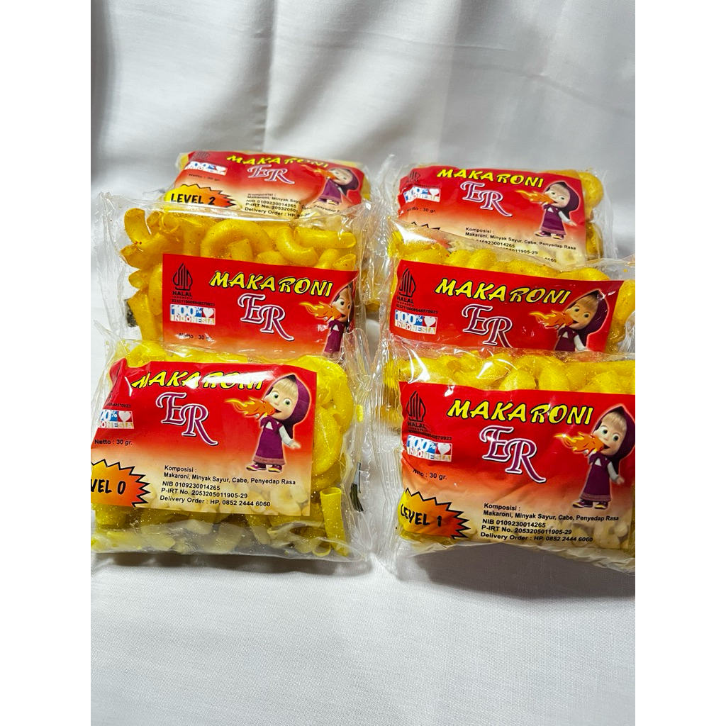 Jual Makaroni Er Marsha - Makaroni Level - Makaroni Pedas Gurih - Mix ...
