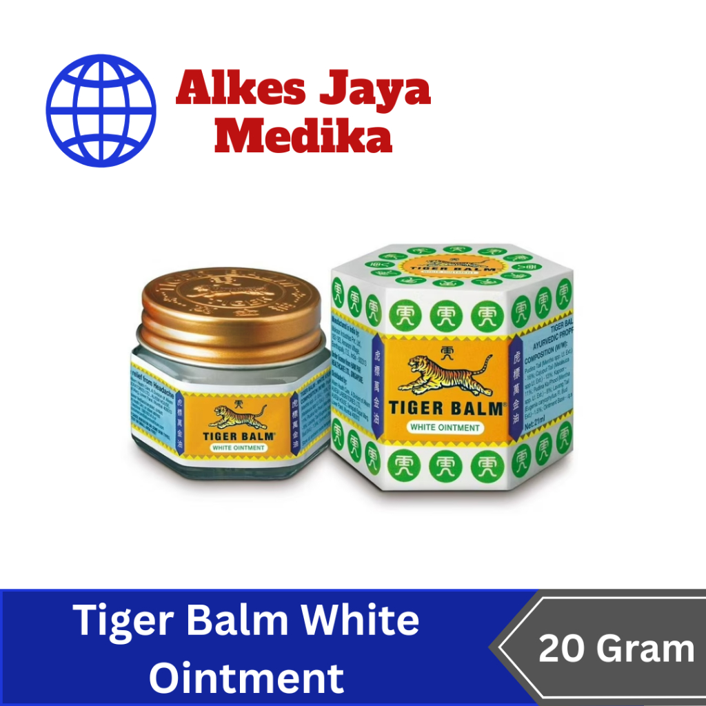 Jual Tiger Balm White Ointment 20 gram - Balsem Tiger Putih | Shopee ...