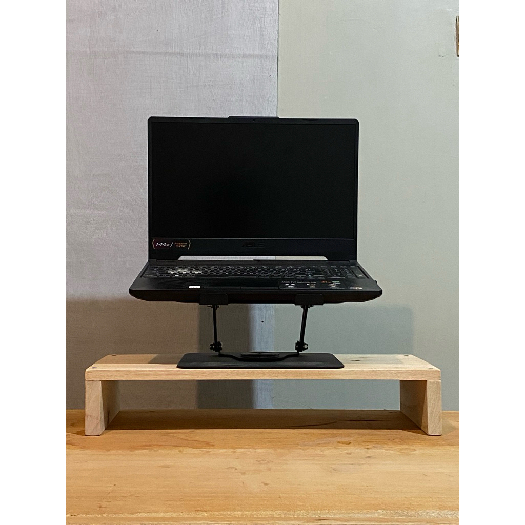 Jual Stand Monitor Laptop Meja Monitor Kayu Mahoni Berkualitas Dan ...