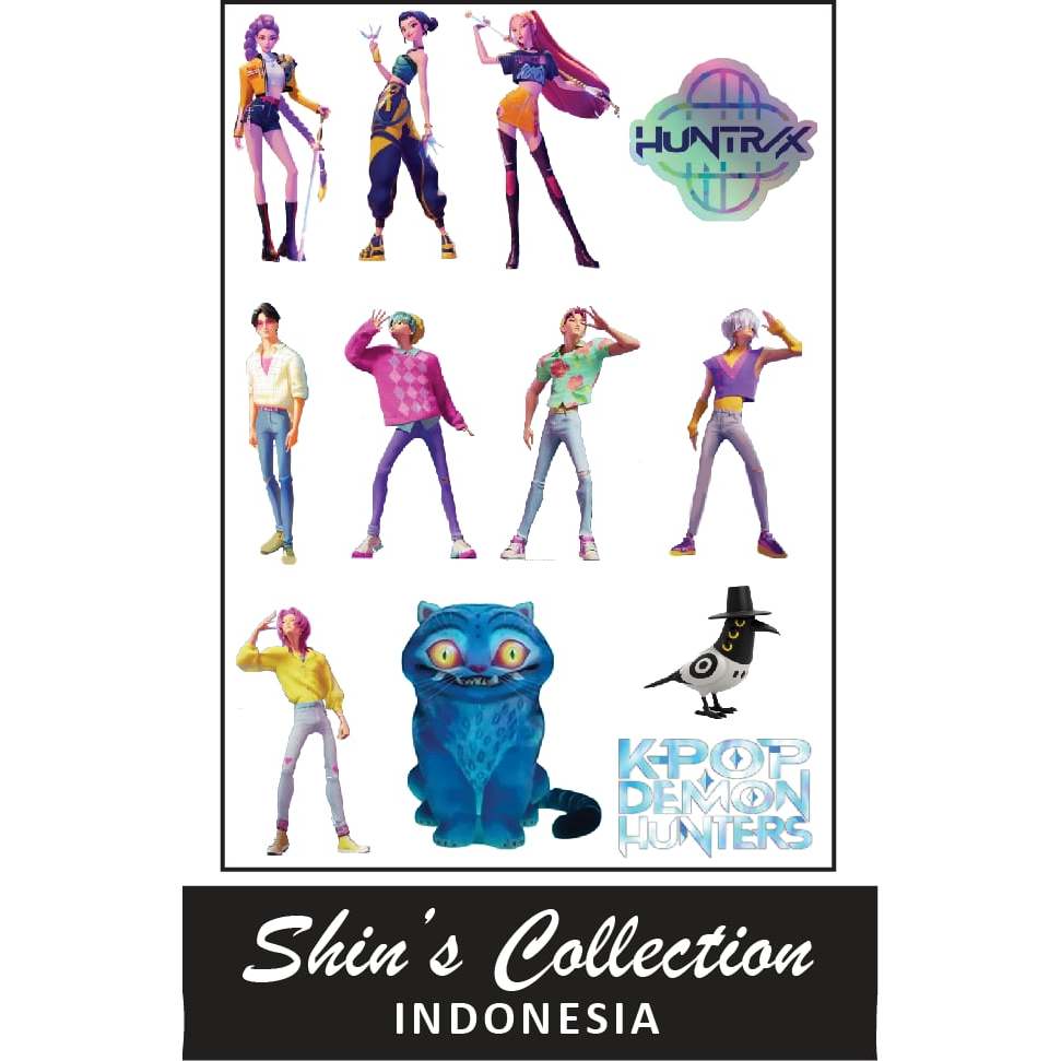 Jual Sticker stiker Demon hunter kpop huntrix 1 pc | Shopee Indonesia