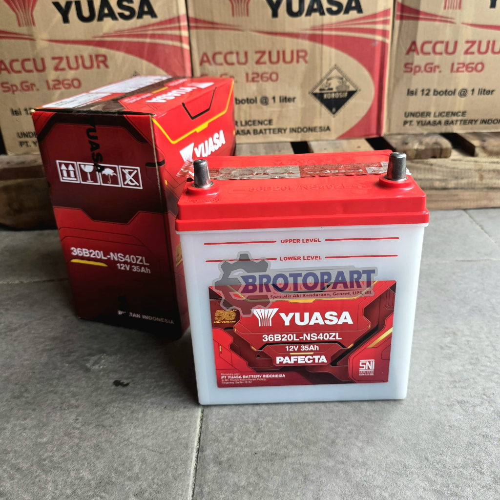 Jual Aki Mobil YUASA NS40ZL 36B20L PF 12v 35Ah Accu Basah Original | Shopee Indonesia