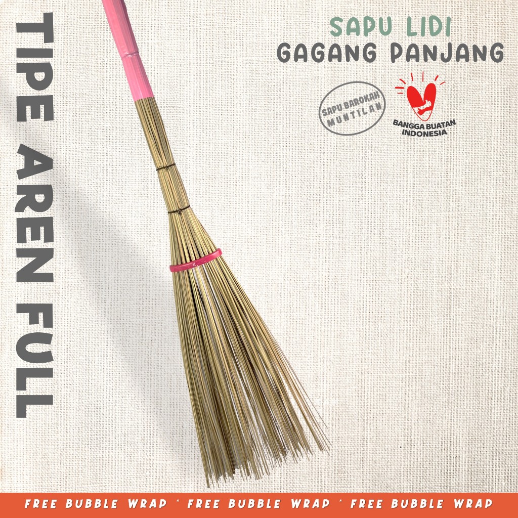 Jual sapu Lidi Gagang Panjang Premium, Tipe Aren Full | Shopee Indonesia