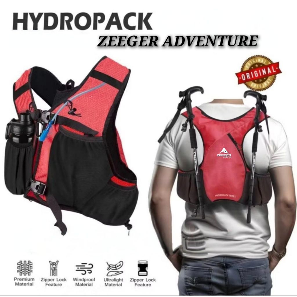 Jual HYDROPACK ZEEGER ADVENTURE Seri PIONERO 6 # Tas Gunung 15 Liter ...