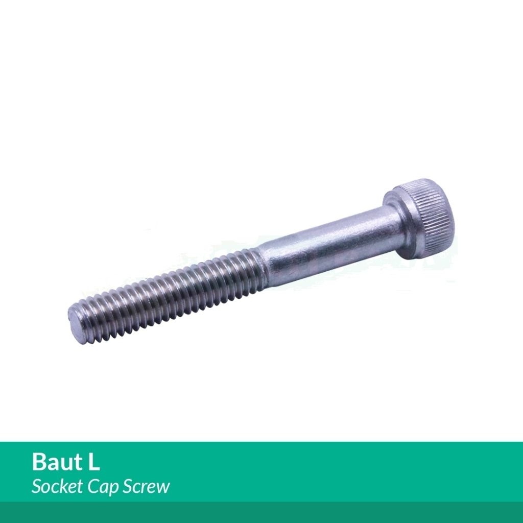 Jual Baut L Stainless Steel 304 M10 -1.5 x 120 ( Socket Cap Screw ) | Shopee Indonesia