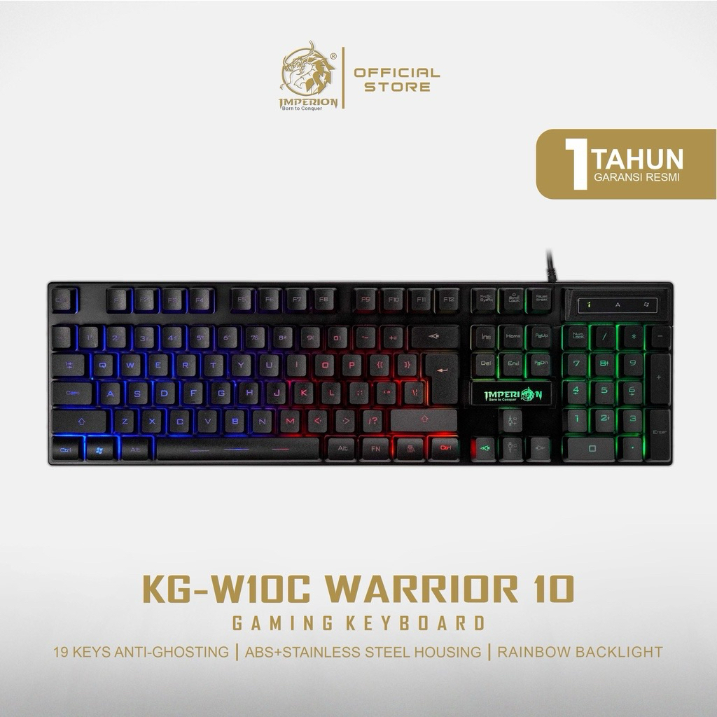 Jual keyboard gaming Imperion warior 10 semi mechanical | Shopee Indonesia