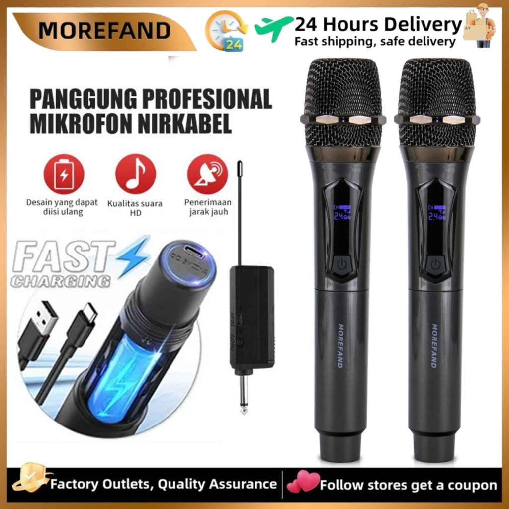 Jual Professional MIC//Wireless Microphone Mikrofon nirkabel Microphone ...