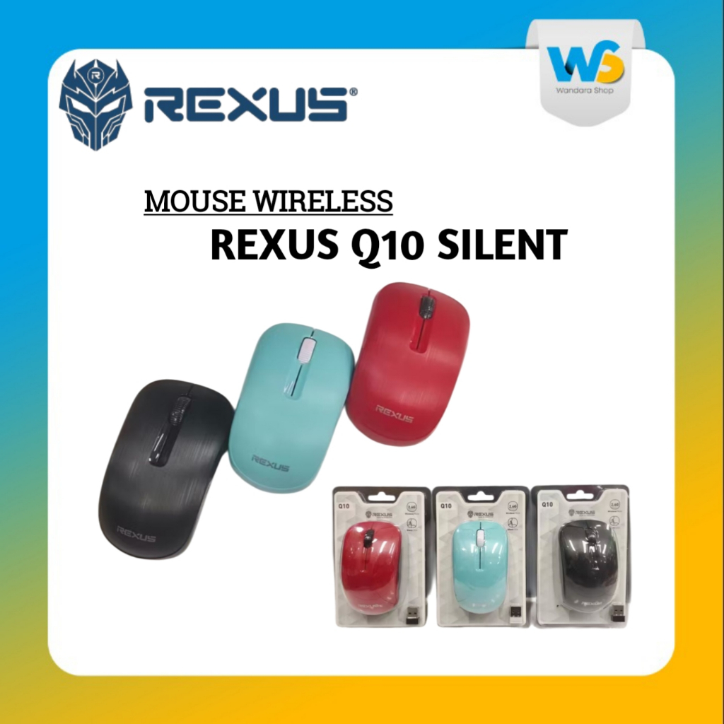 Jual REXUS SILENT MOUSE WIRELLES Q10 | Shopee Indonesia