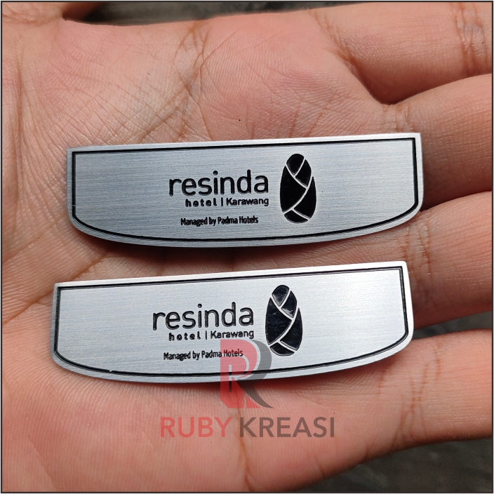 Jual label plat nama stainless | Shopee Indonesia