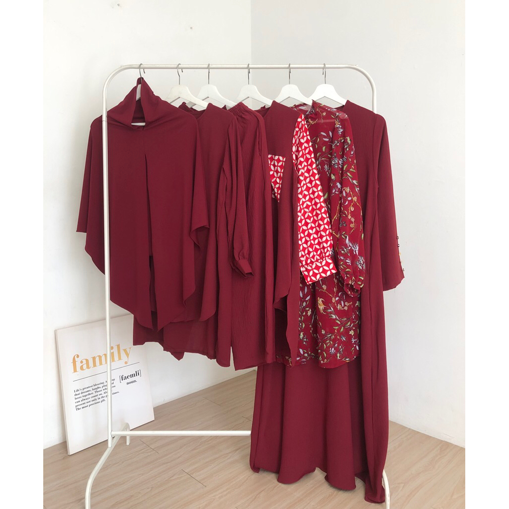 Jual NEW OUTFIT 17AN MAROON SERIES | Shopee Indonesia