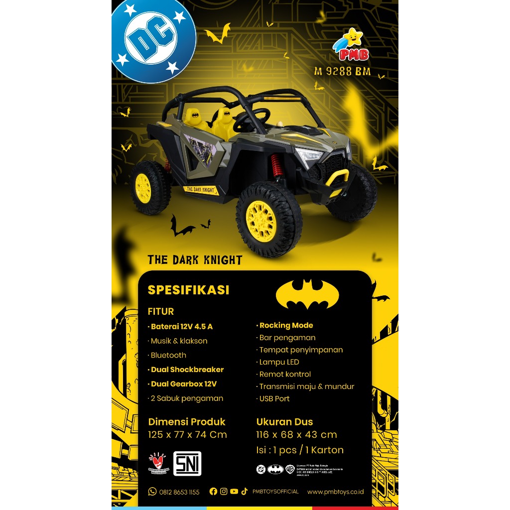 Jual PMB MOBIL AKI M9288 BM/ MOBIL AKI UNTUK 2 ANAK | Shopee Indonesia