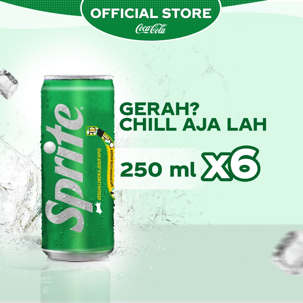 Jual Sprite Lemon Lime Minuman Soda - Kaleng 250ml - x6 Pcs | Shopee ...