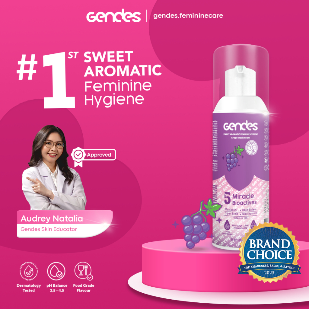 Jual Gendes Sweet Aromatic Feminine Care Wash Foam Grape 5 Miracle ...