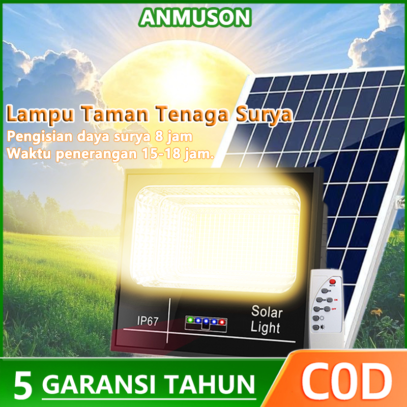 Jual ANMUSON 300W Lampu Solar Lampu kuning Solar Cell lar Panel ...