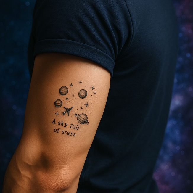Jual POTATOO Coldplay Inspired Temporary Tattoo Tato Planet | Shopee ...