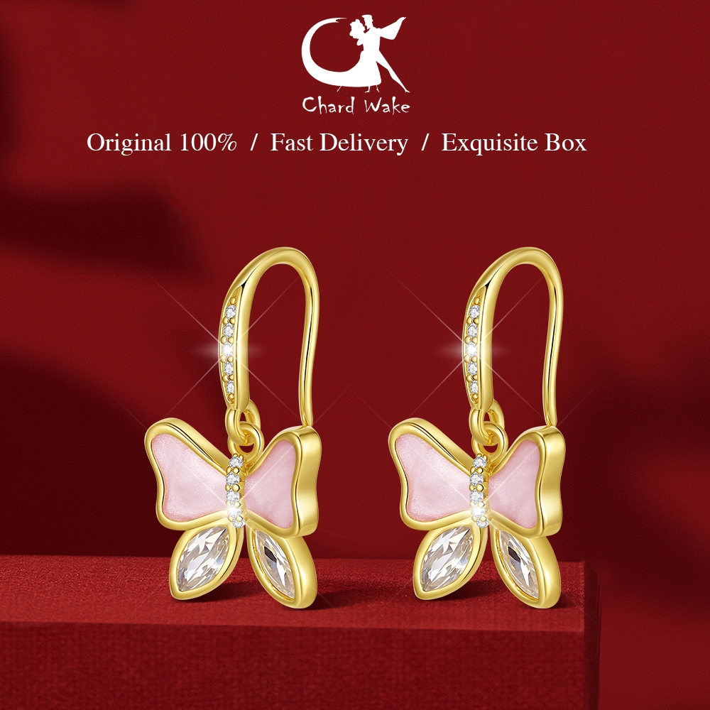 Jual Chard Wake Anting Wanita Korea Titanium Butterfly Design Elegan ...