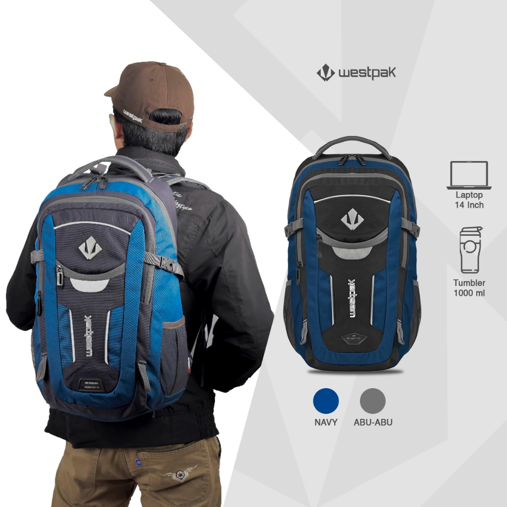 Jual Westpak - Tas Ransel Pria Backpack Daypack FREE Rain Cover ...