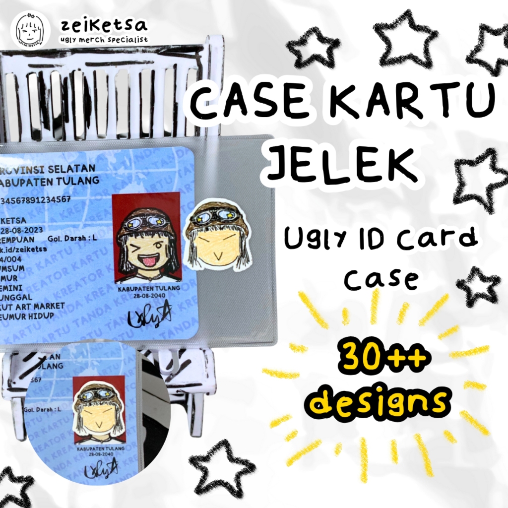 Jual ZEIKETSA Case Kartu ID Jelek / Ugly ID Case | Shopee Indonesia