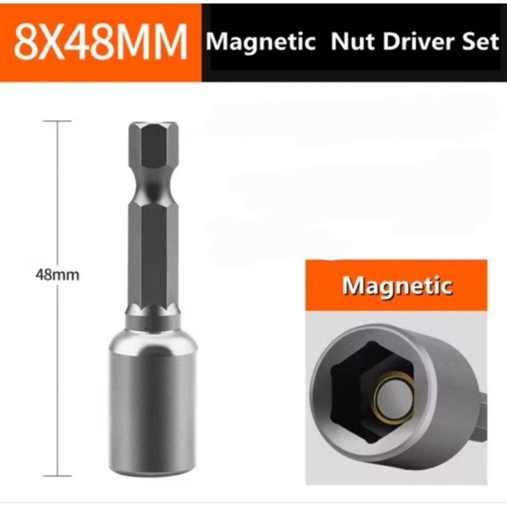 Jual Mata Baut Roofing 8mm x 48mm Magnetic Nut Setter Magnetic Hex Nut ...