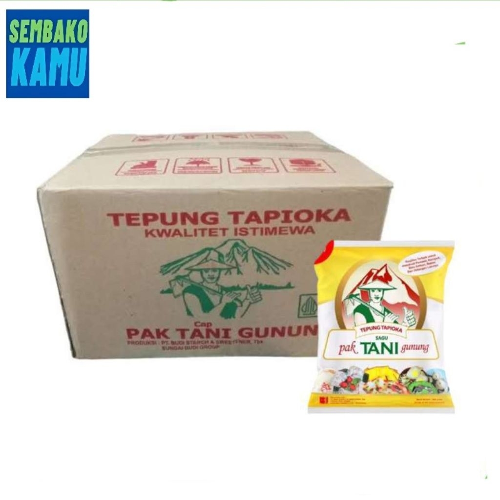 Jual Tepung Tapioka Cap Tani Gunung 500 gr - 1 Dus Isi 20 pcs | Shopee ...